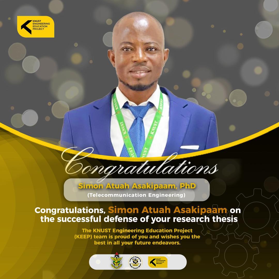 Congratulations Simon Atuah Asakipaam | KEEP - KNUST Engineering Education Project | African ...